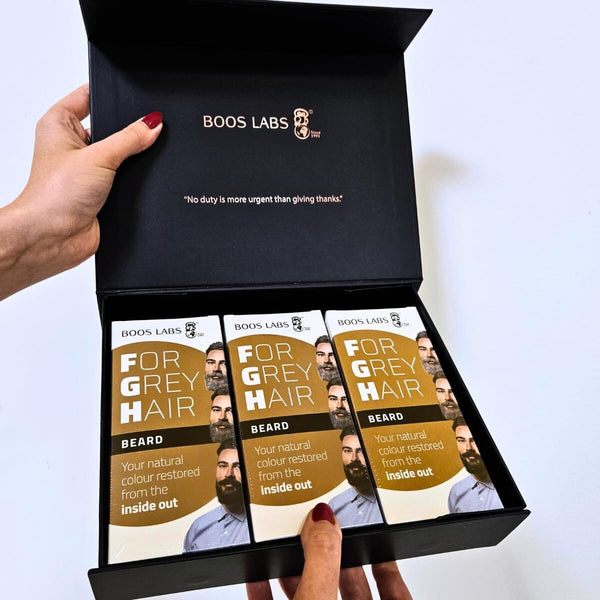 Luxury Beard Grey Hair Treatment Gift Pack | For Men’s Grooming ...